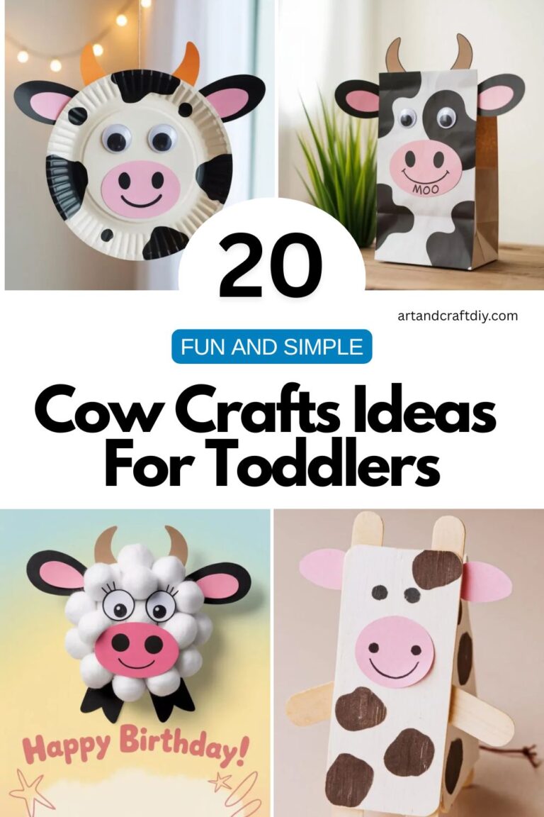 20 Fun and Simple Cow Crafts Ideas For Toddlers - DIY Art and Crafts Ideas