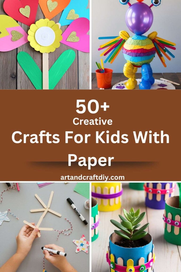 20+ Creative Crafts For Kids With Paper - DIY Art and Crafts Ideas