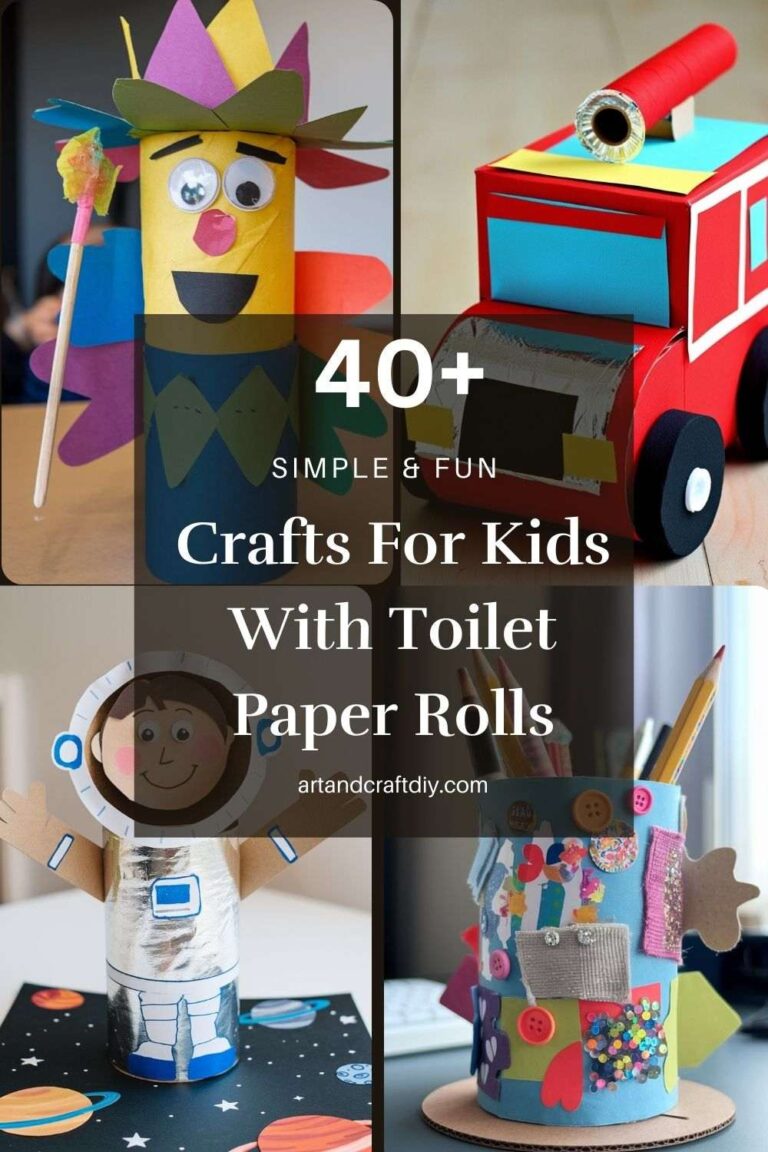 20+ Simple & Fun Crafts For Kids With Toilet Paper Rolls - DIY Art and ...