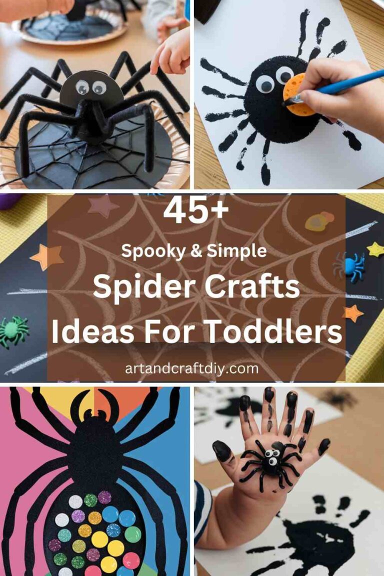 16+ Spooky & Simple Spider Crafts Ideas For Toddlers - DIY Art and ...