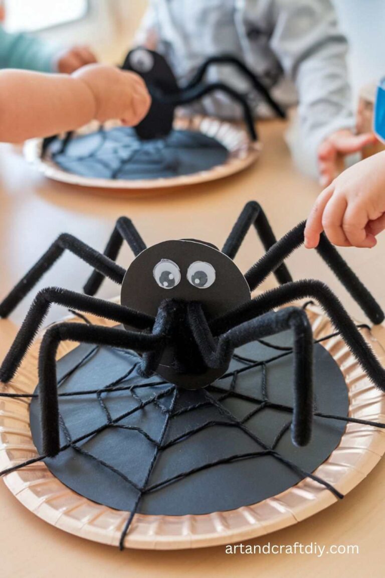 16+ Spooky & Simple Spider Crafts Ideas For Toddlers - DIY Art and ...