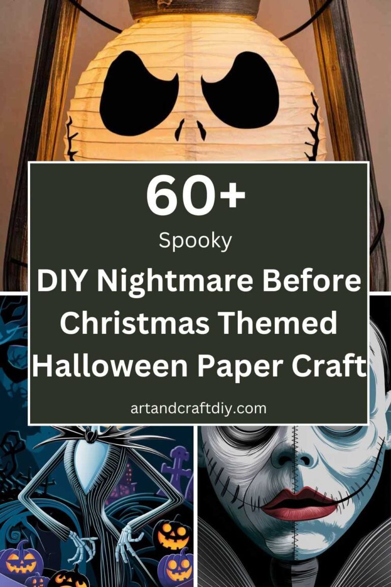 10+ Spooky DIY Nightmare Before Christmas Themed Halloween Paper Craft ...