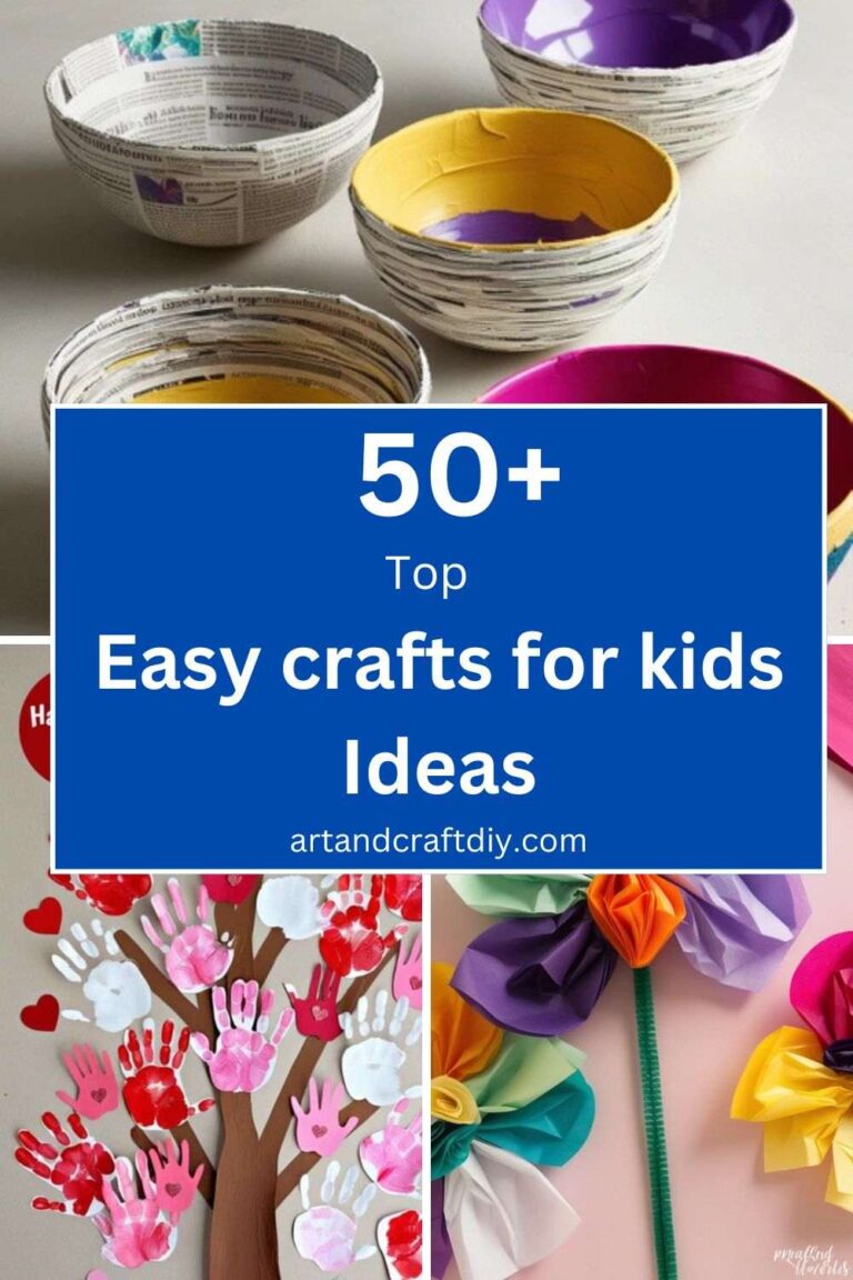 10+ Top Easy crafts for kids Ideas - DIY Art and Crafts Ideas