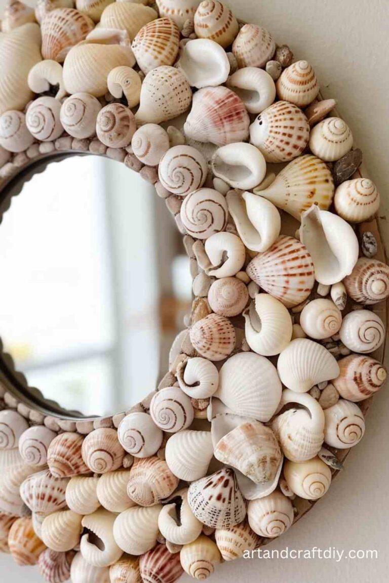 20+ Amazing Small Sea Shells Craft Ideas DIY - DIY Art and Crafts Ideas