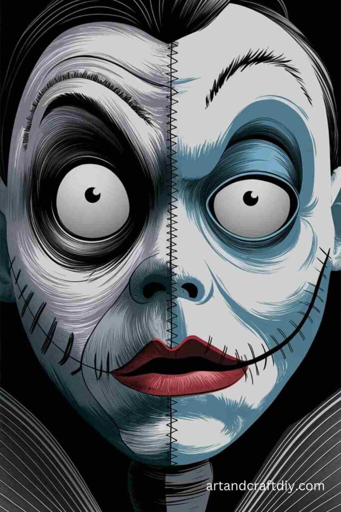 60+ Spooky DIY Nightmare Before Christmas Themed Halloween Paper Craft ...