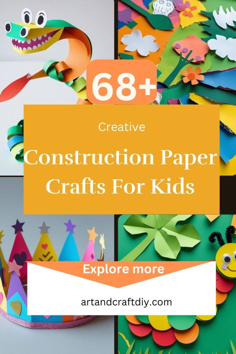 12 Creative Construction Paper Crafts For Kids - DIY Art and Crafts Ideas