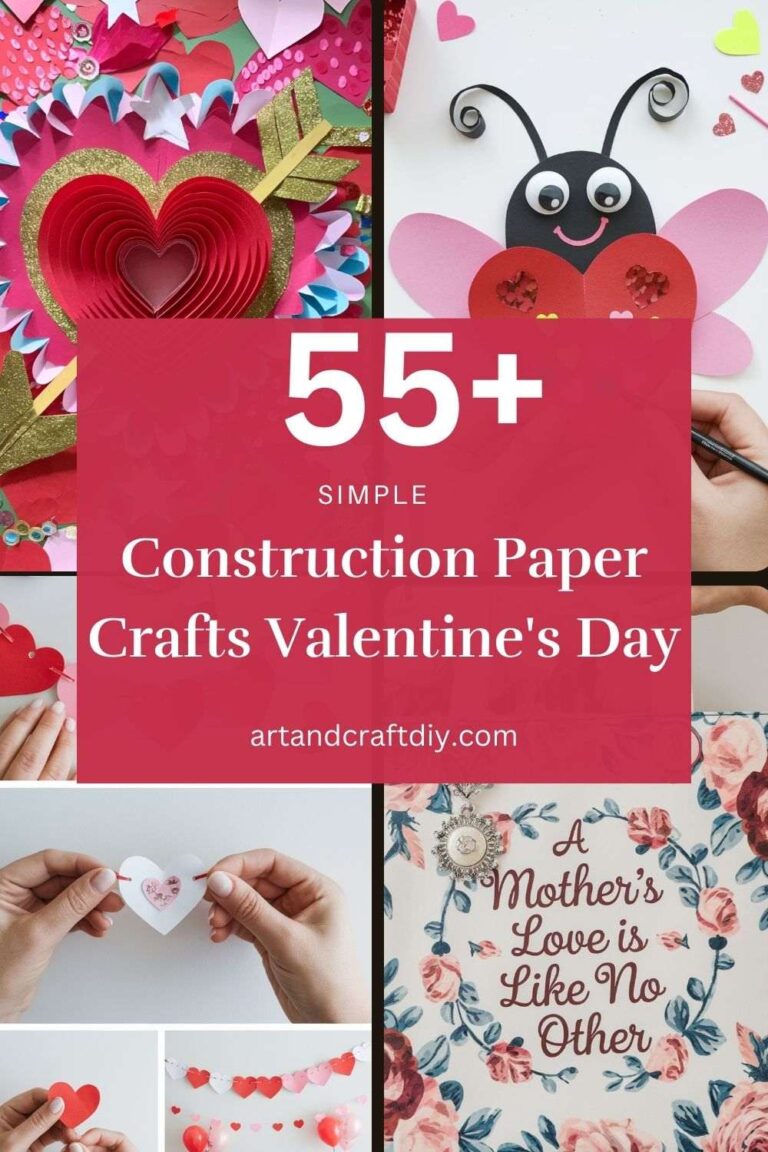 55+ Simple Construction Paper Crafts Valentine's Day - DIY Art and ...
