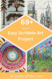 69+ Quick Easy Scribble Art Project - DIY Art and Crafts Ideas