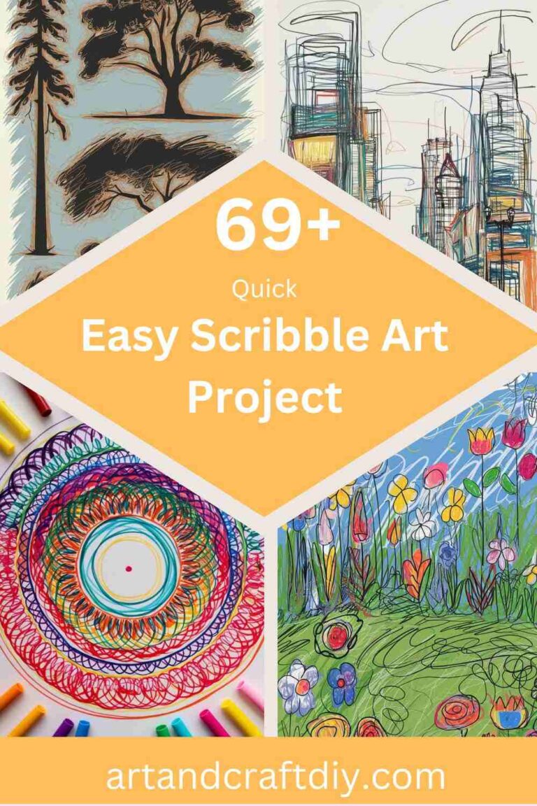 69+ Quick Easy Scribble Art Project - DIY Art and Crafts Ideas