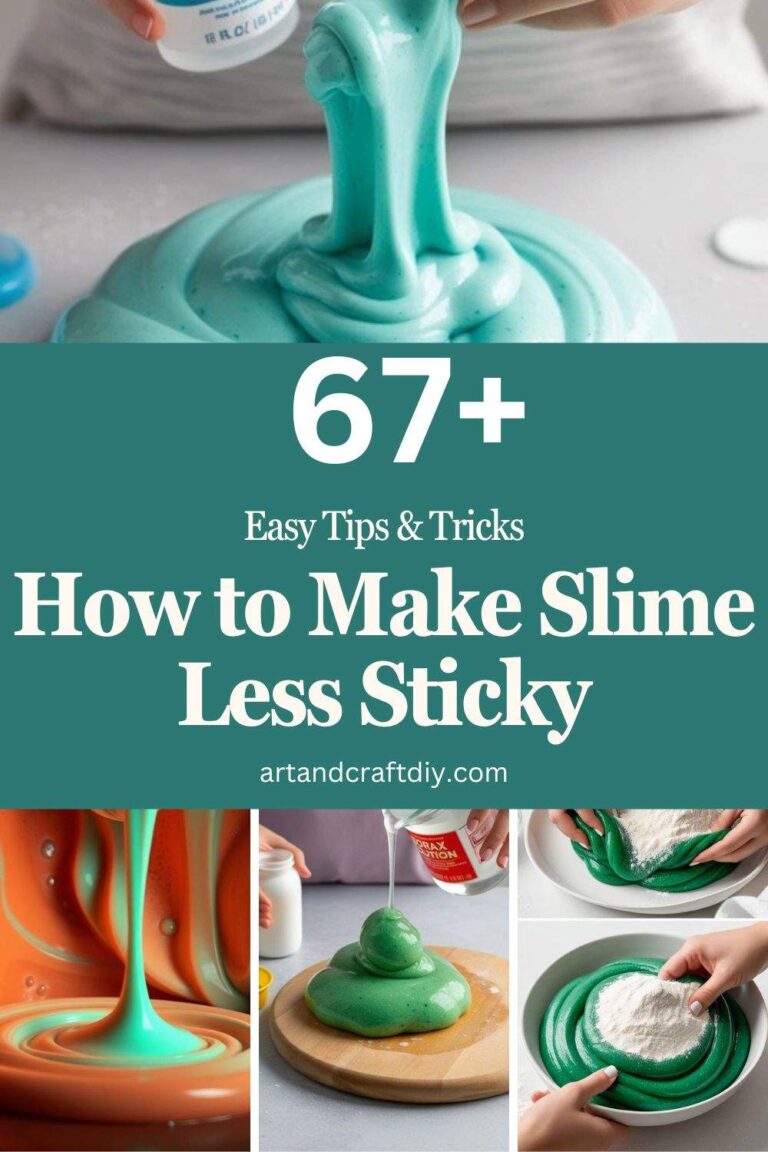 67+ Easy Tips & Tricks How to Make Slime less Sticky - DIY Art and ...
