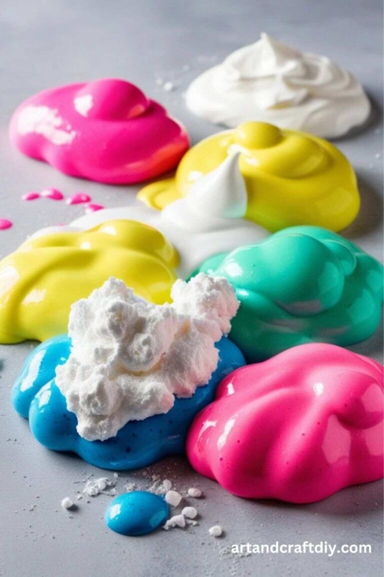 48+ Stretchy and Fluffy How to Make Cloud Slime Recipe - DIY Art and ...