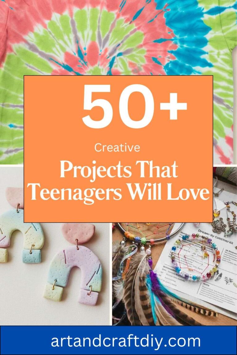 50+ Creative Projects That Teenagers Will Love - DIY Art and Crafts Ideas