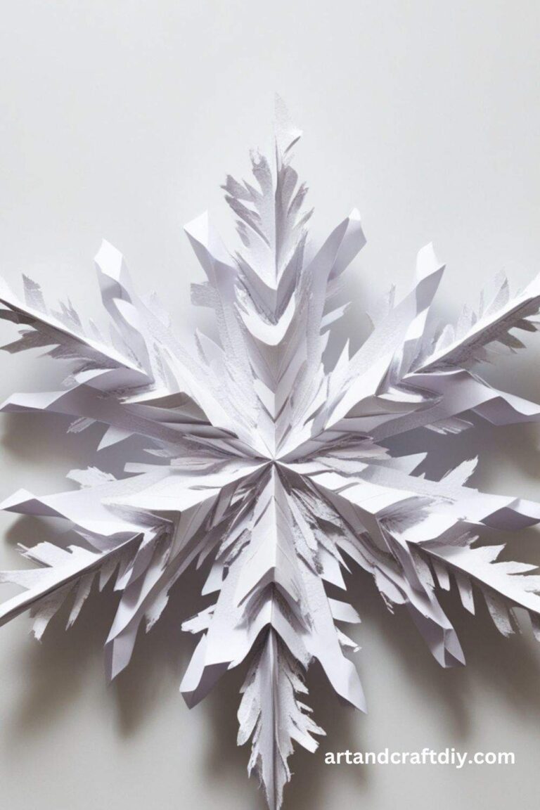 89+ Quick Torn Paper Snowflake Craft - DIY Art and Crafts Ideas