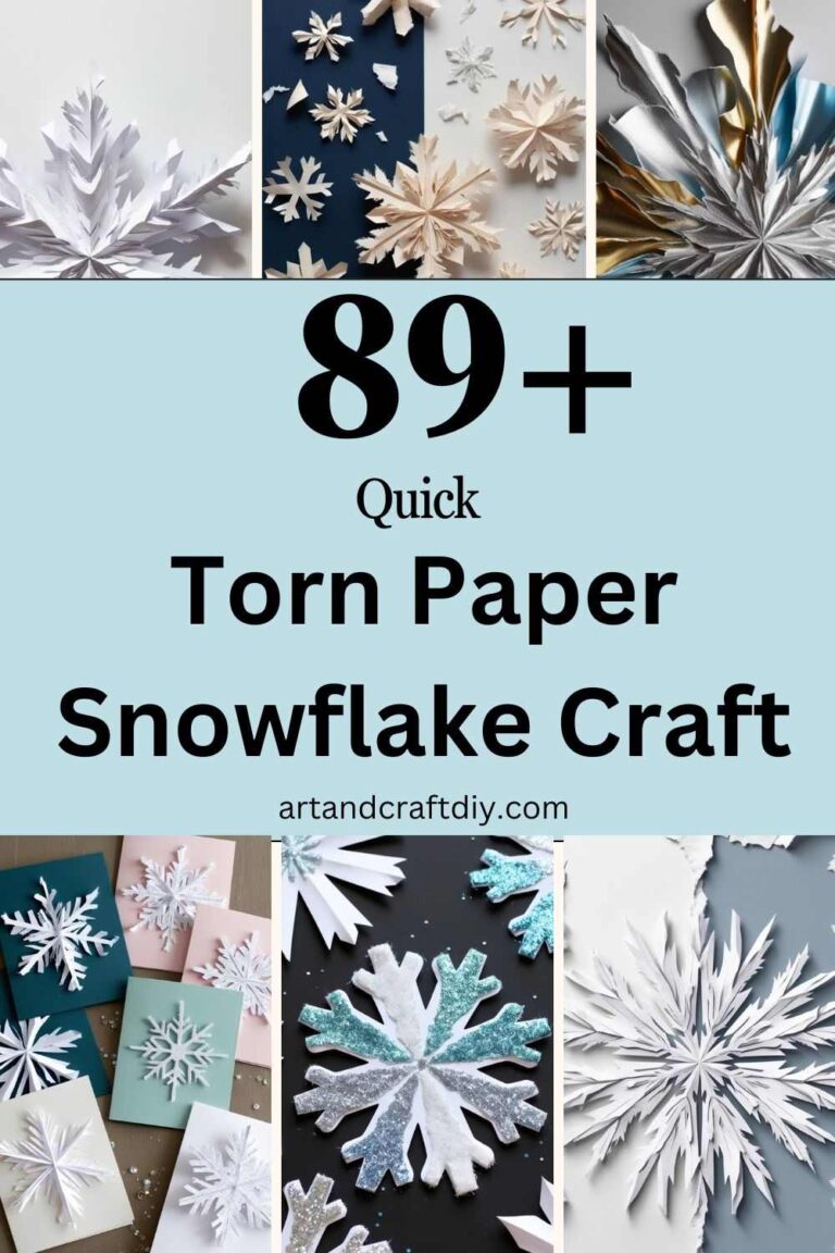 89+ Quick Torn Paper Snowflake Craft - DIY Art and Crafts Ideas