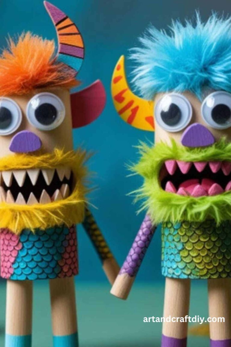 66+ Creative Peg monsters crafts - DIY Art and Crafts Ideas