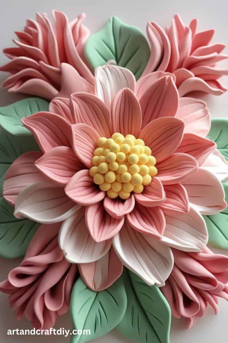 85+ Creative Clay Flowers Crafts - DIY Art and Crafts Ideas