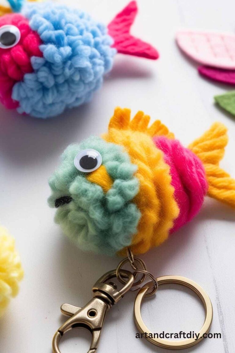 69+ Cute Pom Pom Fish Crafts - DIY Art and Crafts Ideas