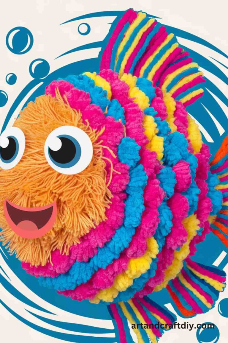 69+ Cute Pom Pom Fish Crafts - DIY Art and Crafts Ideas