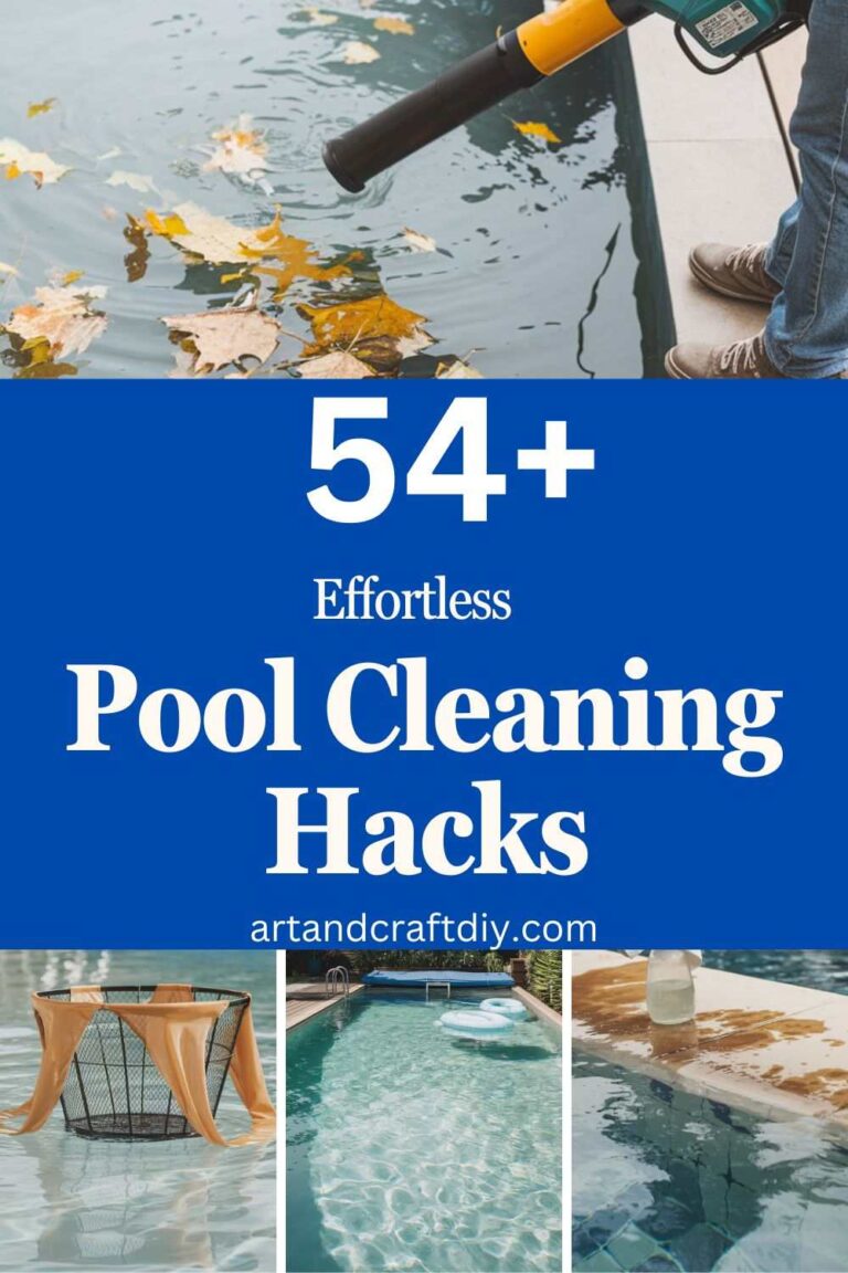 54+ Effortless Pool Cleaning Hacks - DIY Art and Crafts Ideas