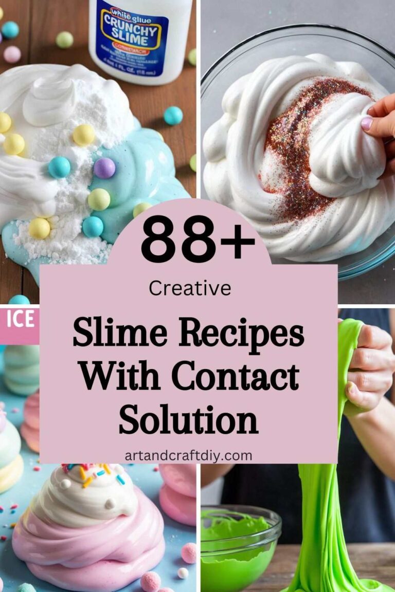 88+ Creative Slime Recipes With Contact Solution - DIY Art and Crafts Ideas