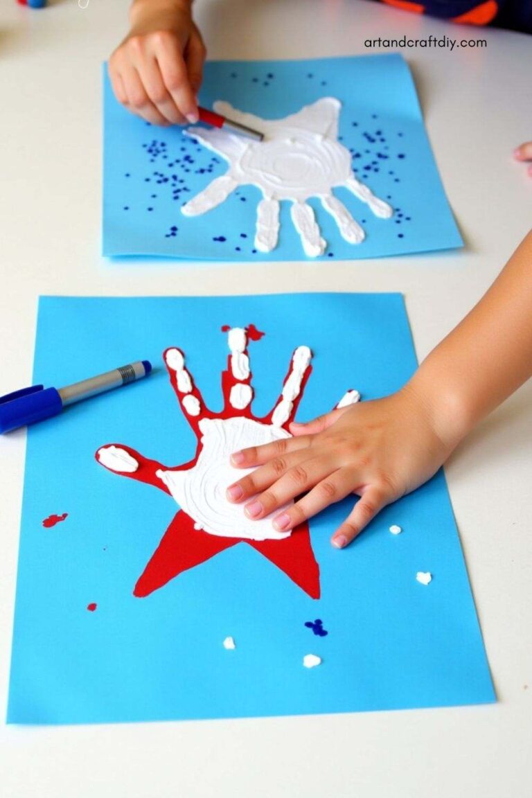 Festive 4th of July Handprint Crafts for Kids - DIY Art and Crafts ...