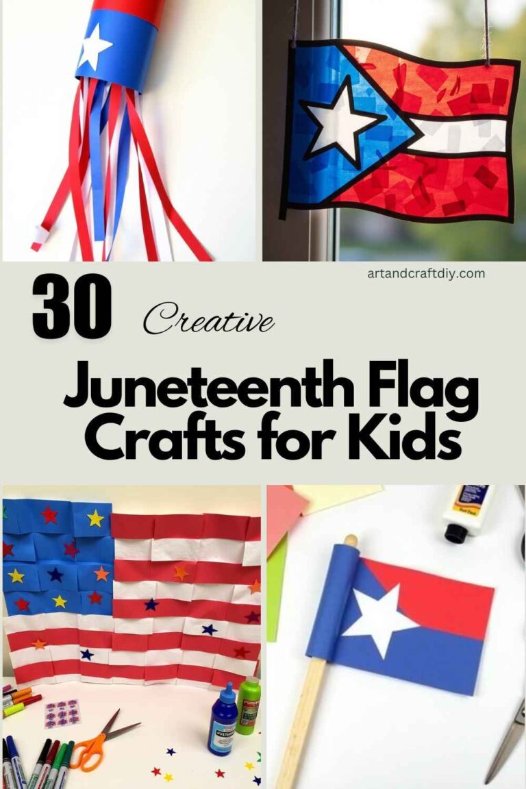 Creative Juneteenth Flag Crafts for Kids - DIY Art and Crafts Ideas