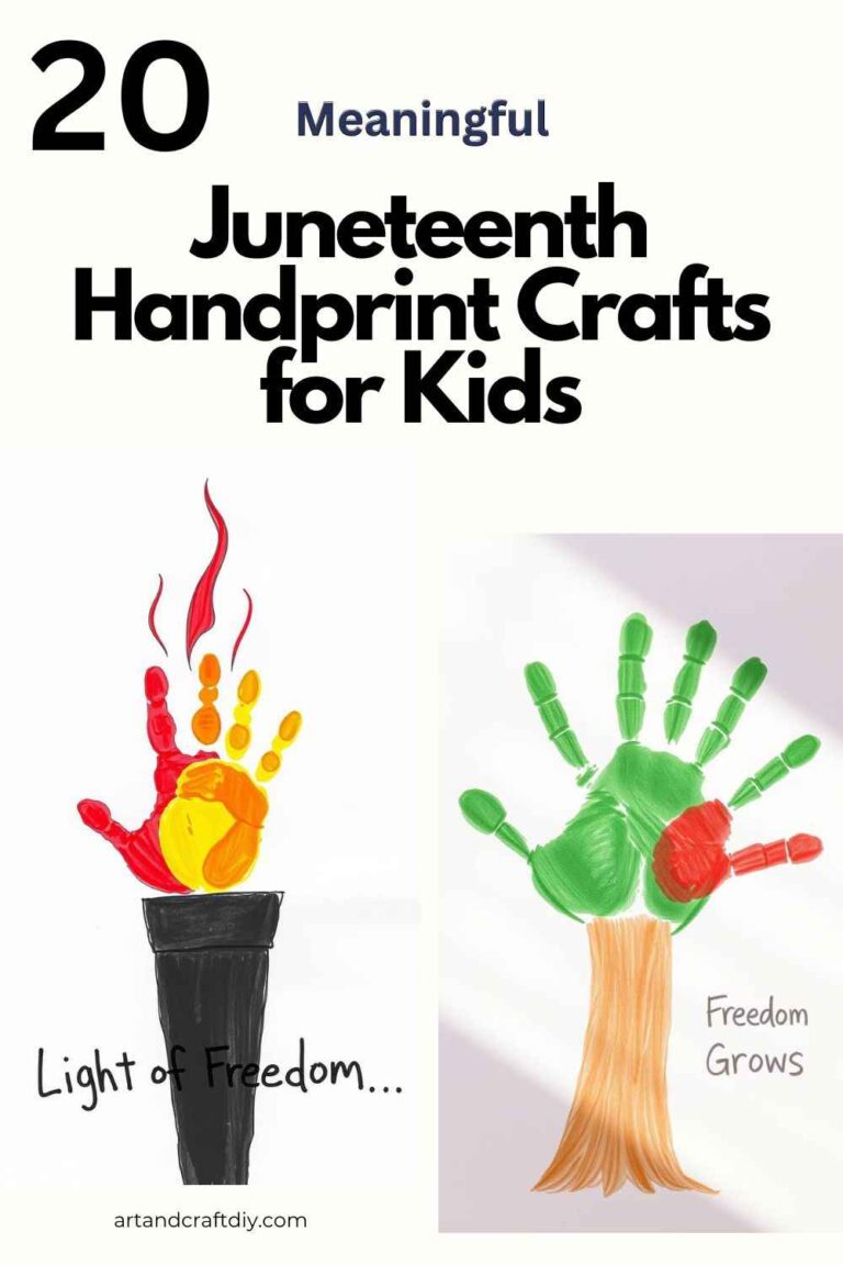 Meaningful Juneteenth Handprint Crafts for Kids - DIY Art and Crafts Ideas