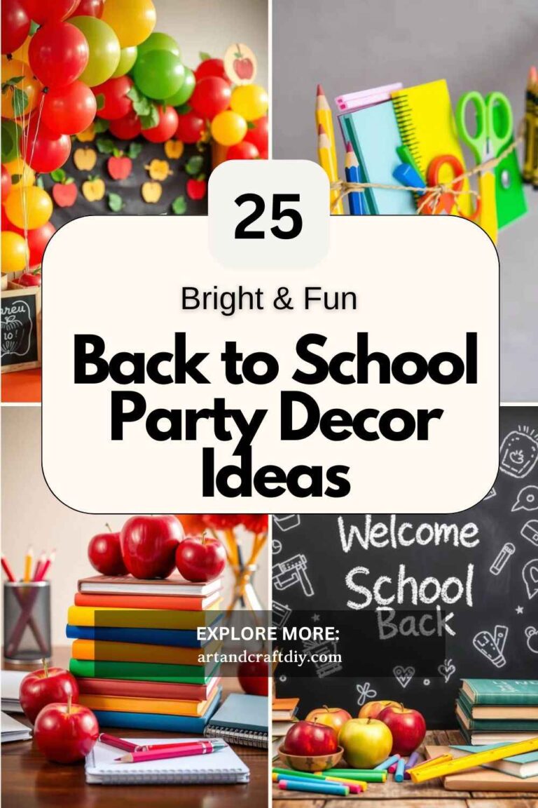 Bright & Fun Back to School Party Decor Ideas - DIY Art and Crafts Ideas