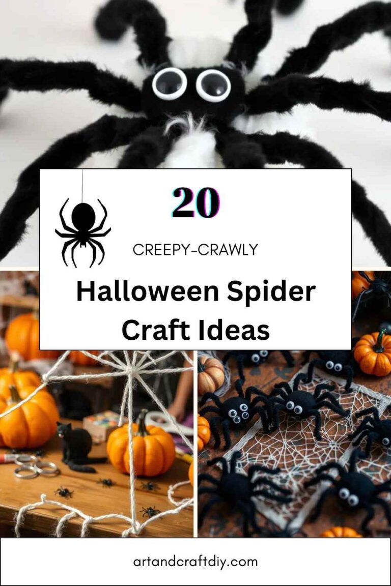 Creepy-Crawly Halloween Spider Craft Ideas - DIY Art and Crafts Ideas