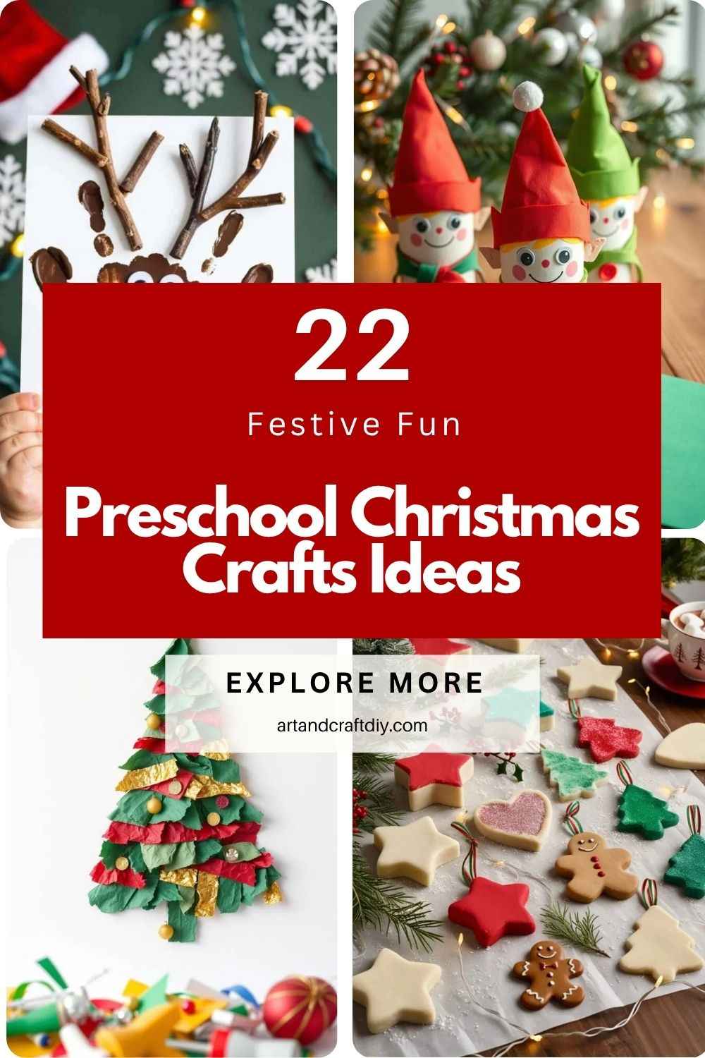 Festive Fun Preschool Christmas Crafts Ideas - DIY Art and Crafts Ideas