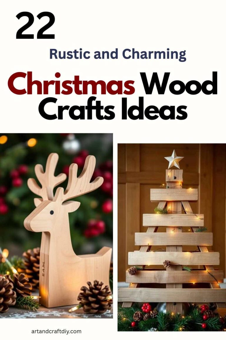 Rustic and Charming Christmas Wood Crafts Ideas - DIY Art and Crafts Ideas