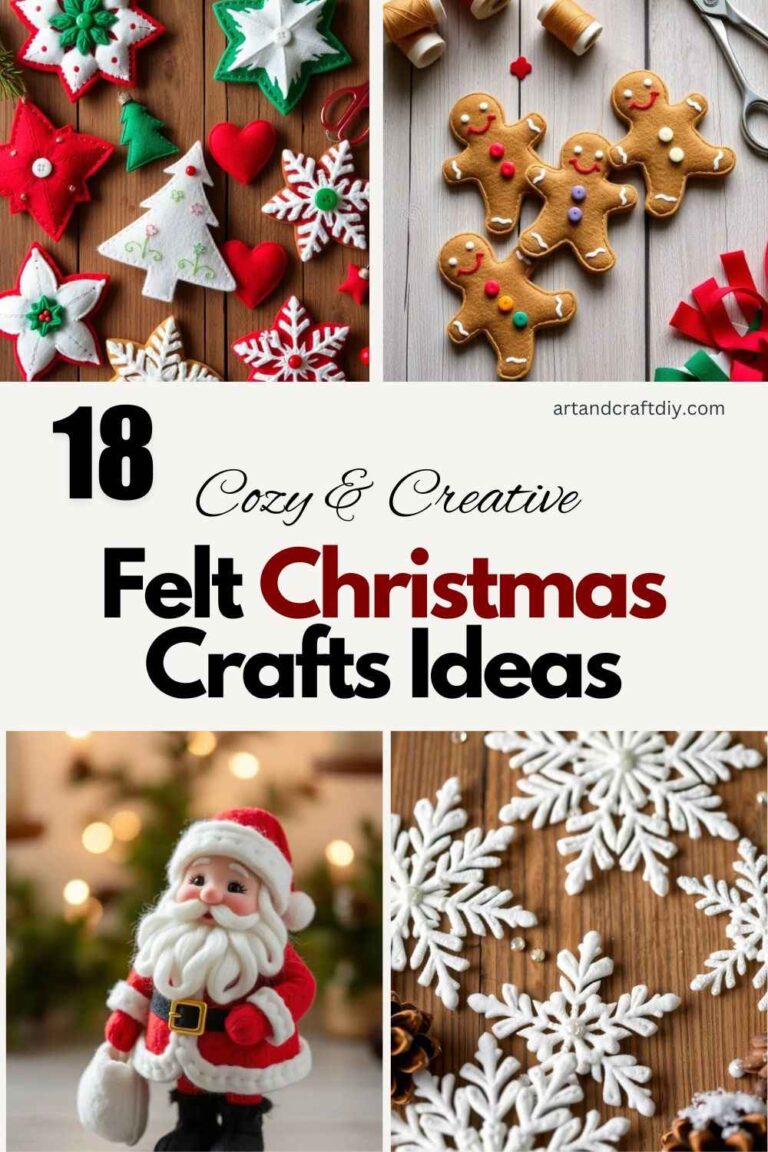 Cozy & Creative Felt Christmas Crafts Ideas - DIY Art and Crafts Ideas