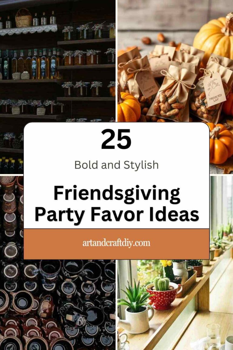 Bold and Stylish Friendsgiving Party Favor Ideas - DIY Art and Crafts Ideas