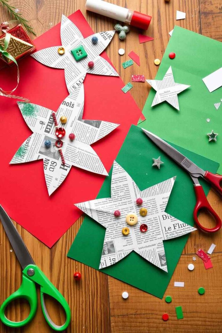 Sparkling Christmas Star Crafts for Kids - DIY Art and Crafts Ideas