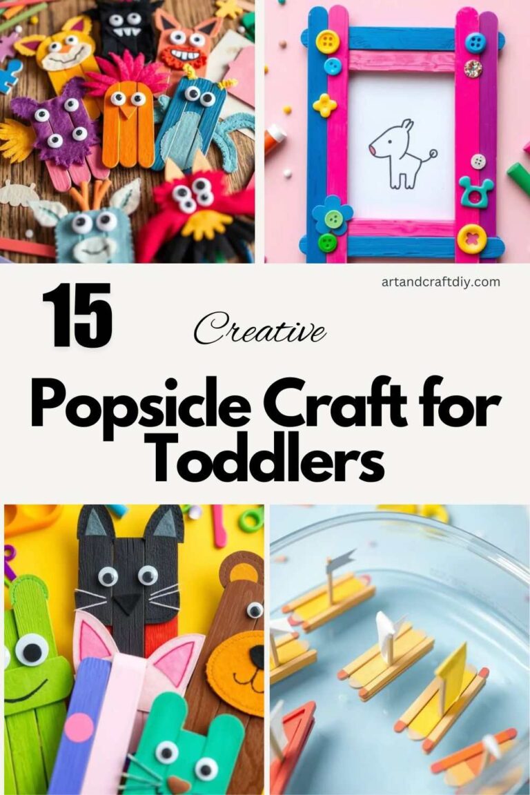 Creative Popsicle Craft for Toddlers - DIY Art and Crafts Ideas