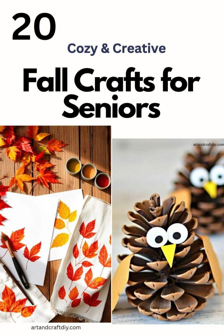 Cozy & Creative Fall Crafts for Seniors - DIY Art and Crafts Ideas
