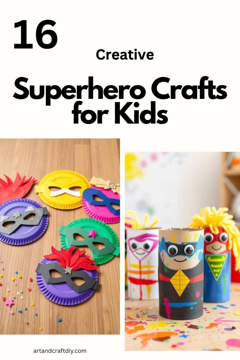 Creative Superhero Crafts for Kids - DIY Art and Crafts Ideas