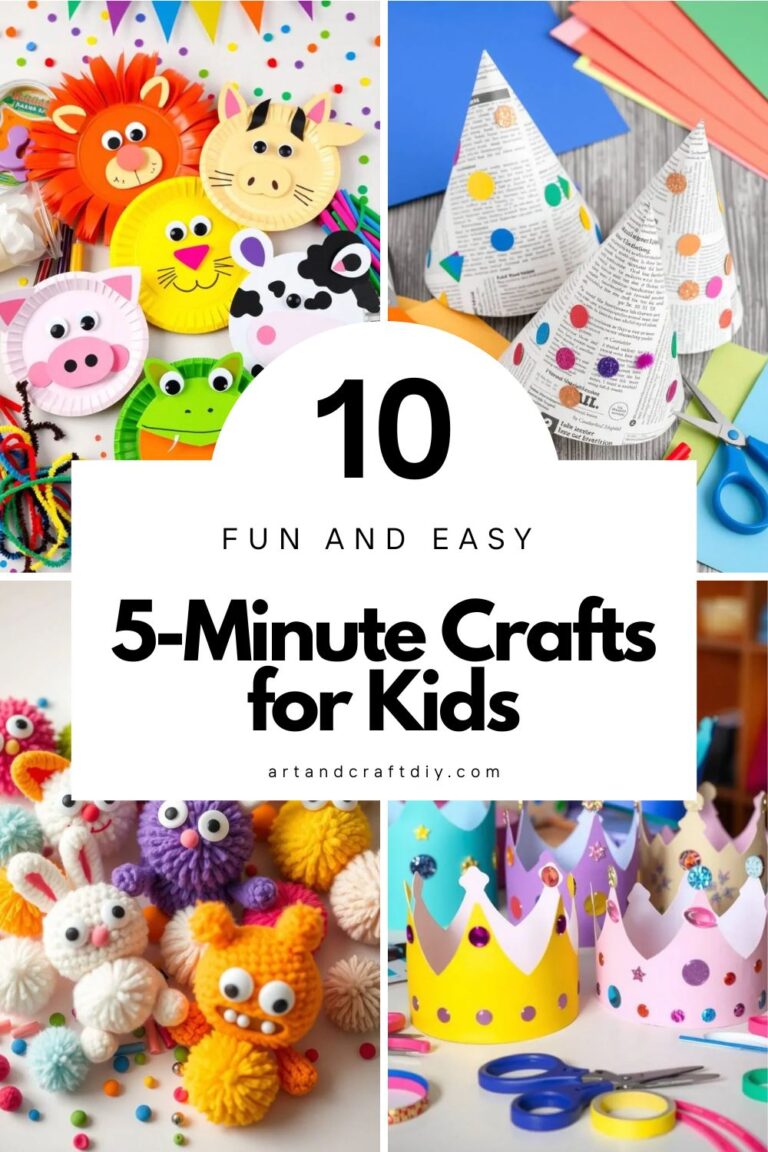 Fun and Easy 5-Minute Crafts for Kids - DIY Art and Crafts Ideas