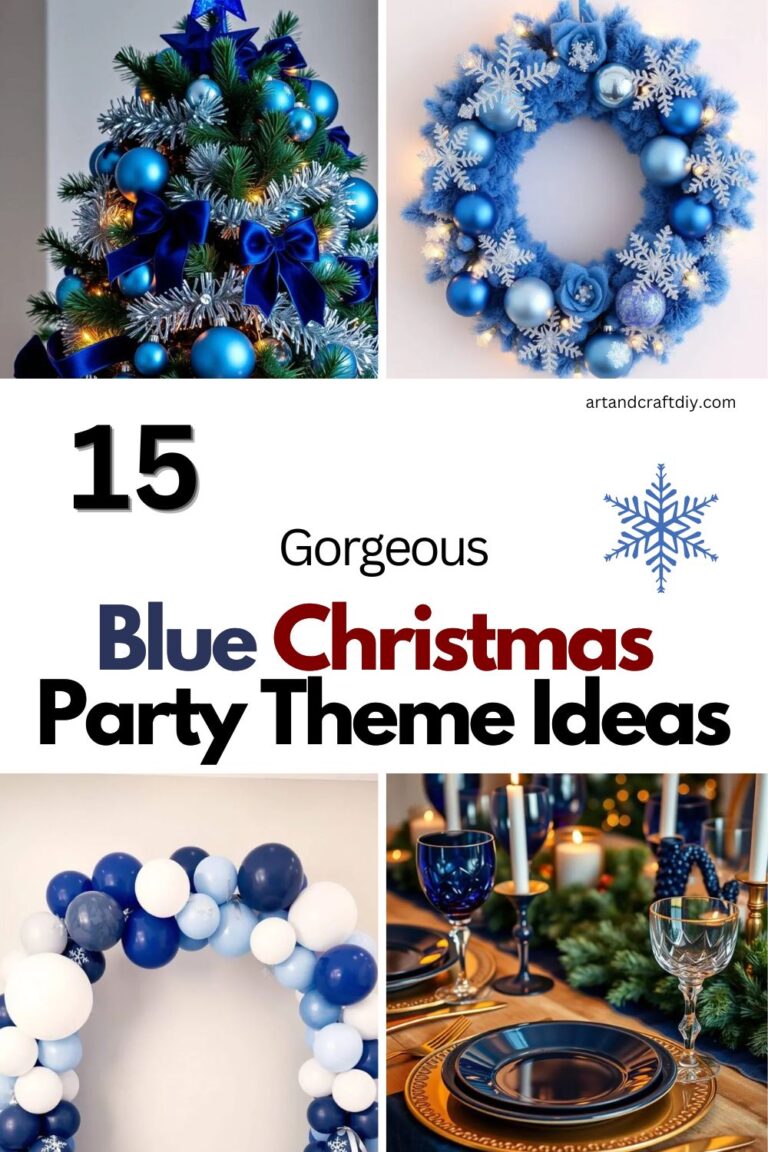 Gorgeous Blue Christmas Party Theme Ideas - DIY Art and Crafts Ideas