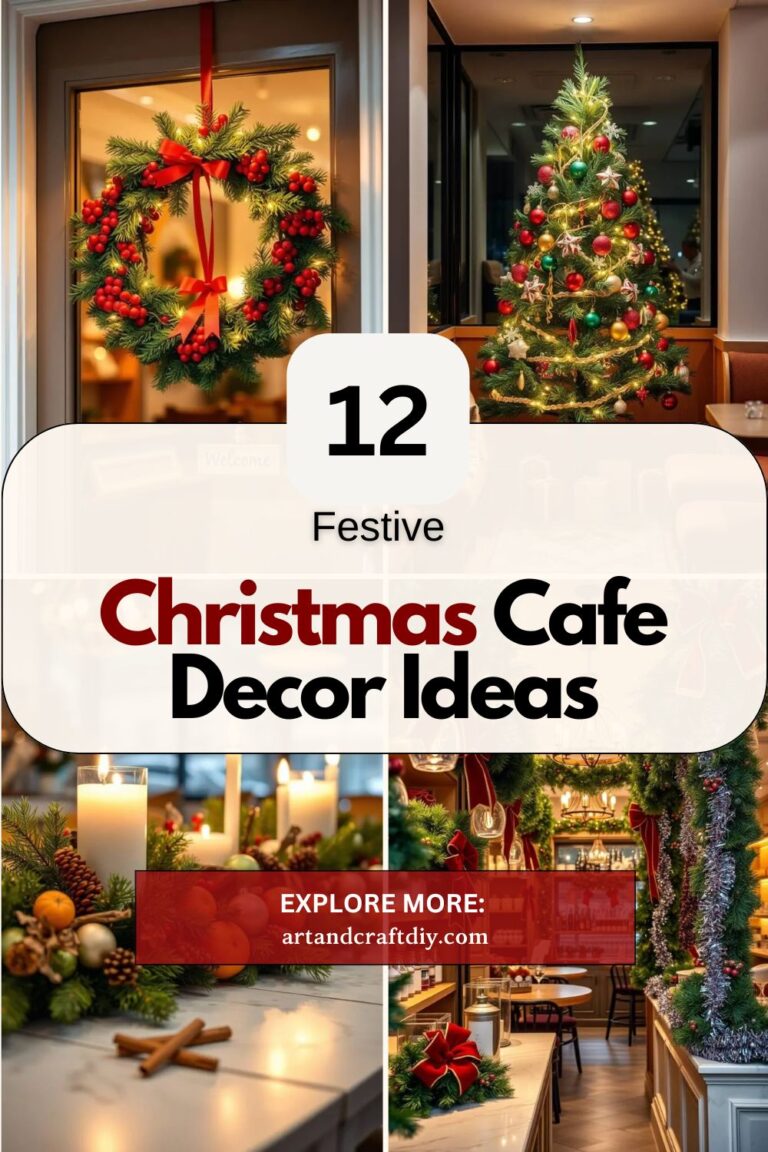 Festive Christmas Cafe Decor Ideas - DIY Art and Crafts Ideas