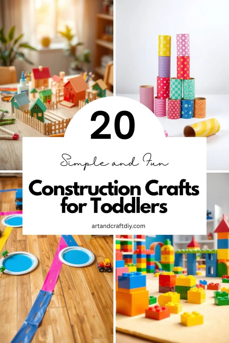Simple and Fun Construction Crafts for Toddlers - DIY Art and Crafts Ideas