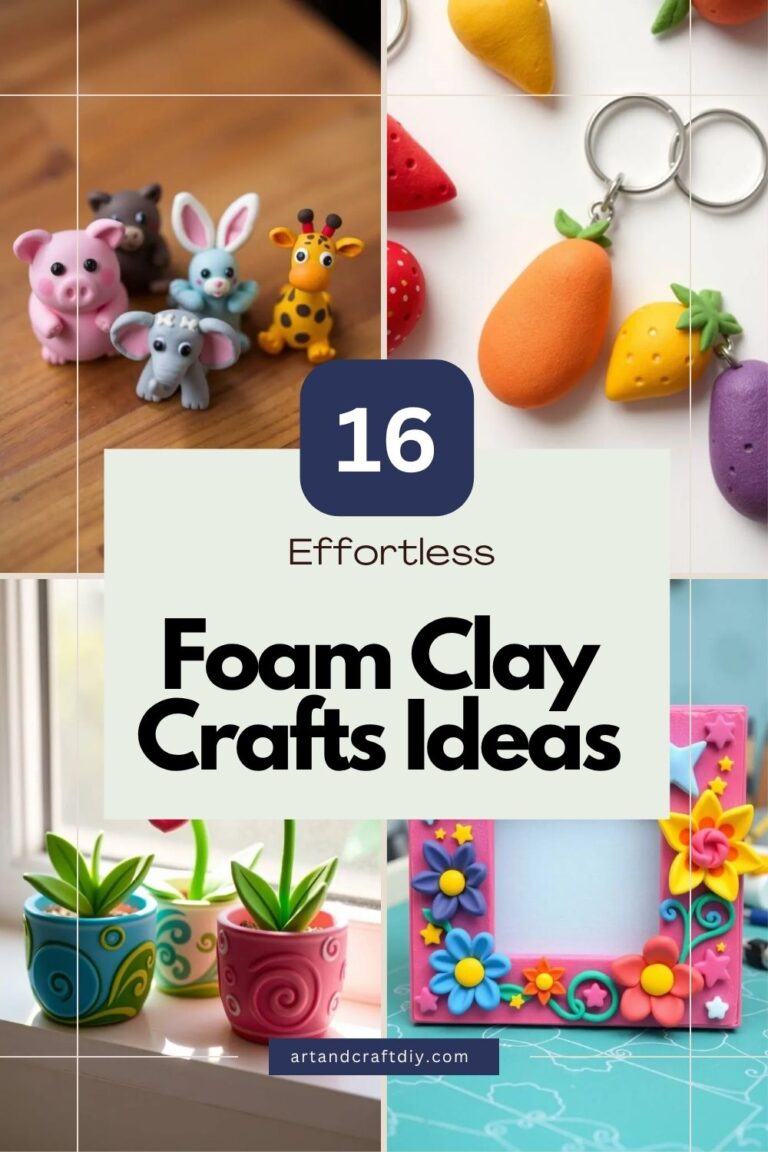 Creative and Fun Foam Clay Crafts Ideas - DIY Art and Crafts Ideas