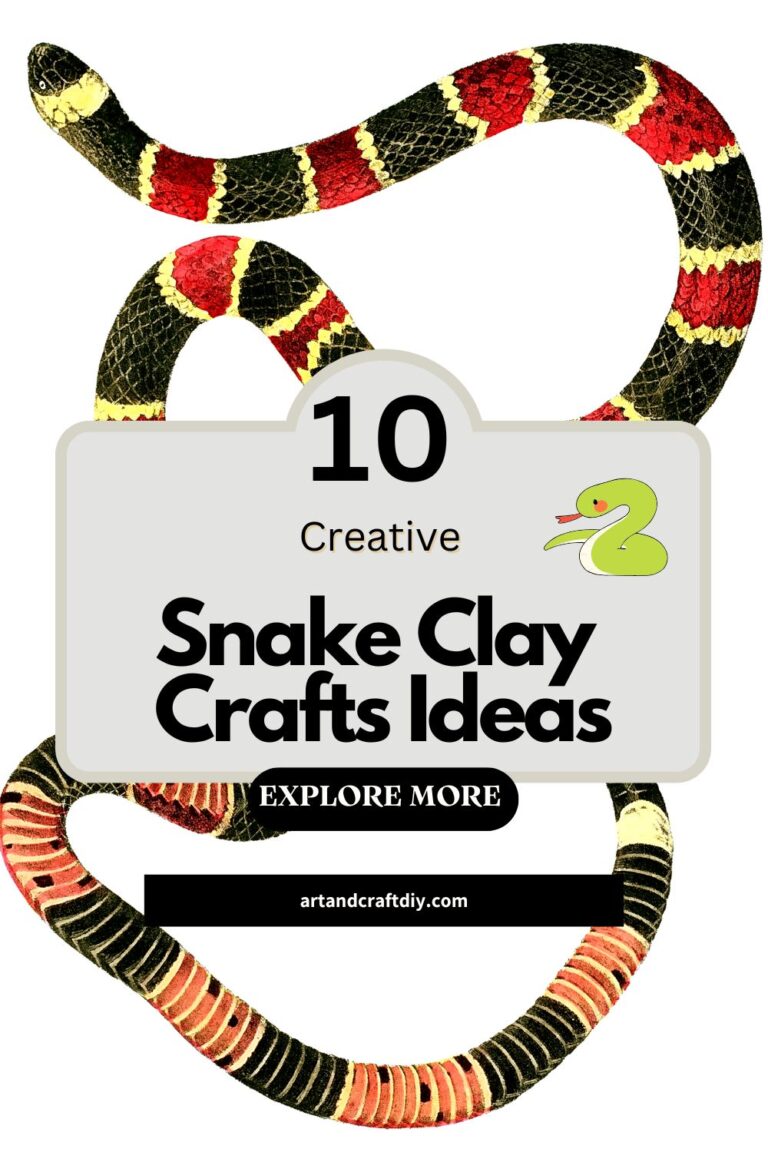 Creative Snake Clay Crafts Ideas - DIY Art and Crafts Ideas