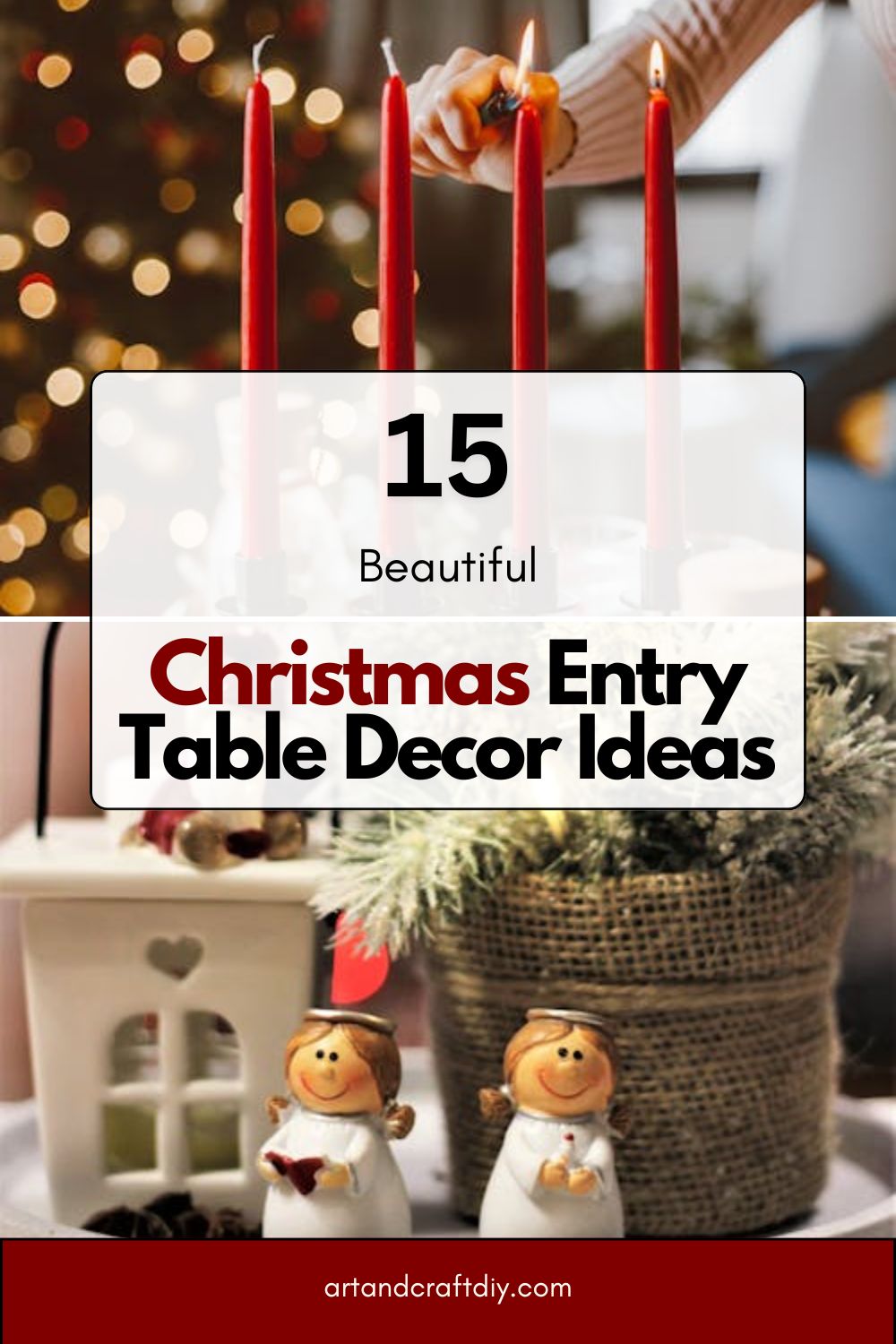 Beautiful Christmas Entry Table Decor Ideas - DIY Art and Crafts Ideas