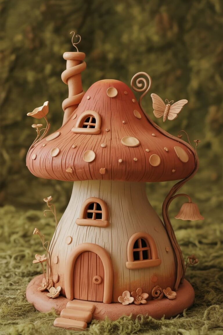 Creative & Charming Clay House Craft Ideas - DIY Art and Crafts Ideas