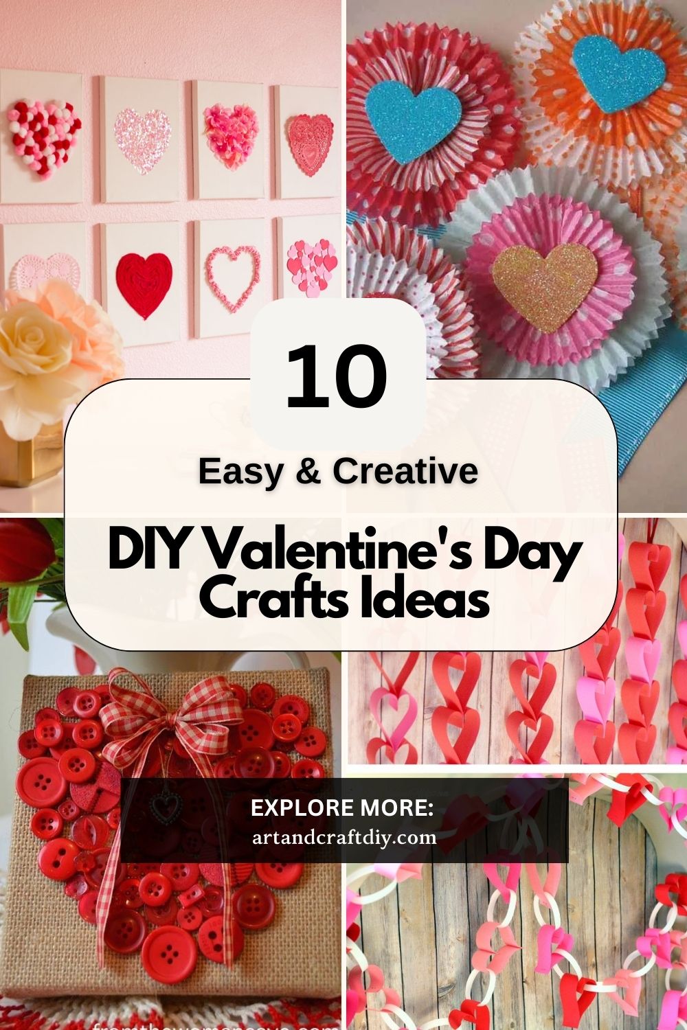 Easy & Creative DIY Valentine's Day Crafts Ideas - DIY Art and Crafts Ideas