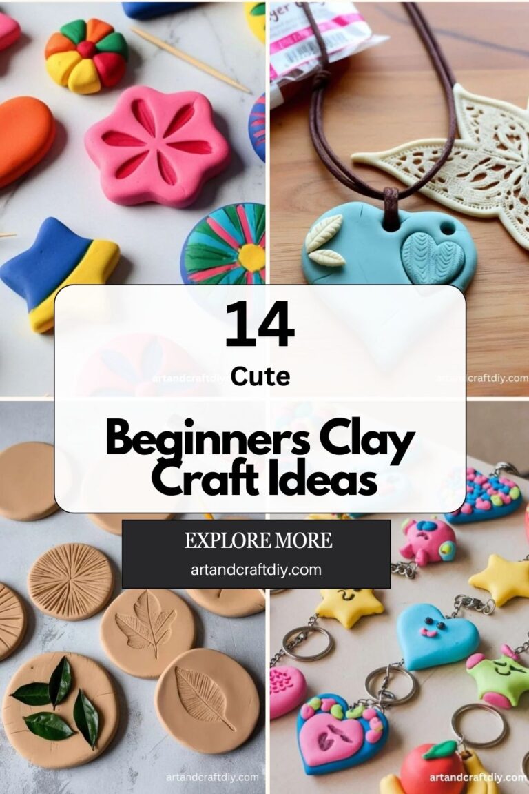 Cute Beginners Clay Craft Ideas - DIY Art and Crafts Ideas