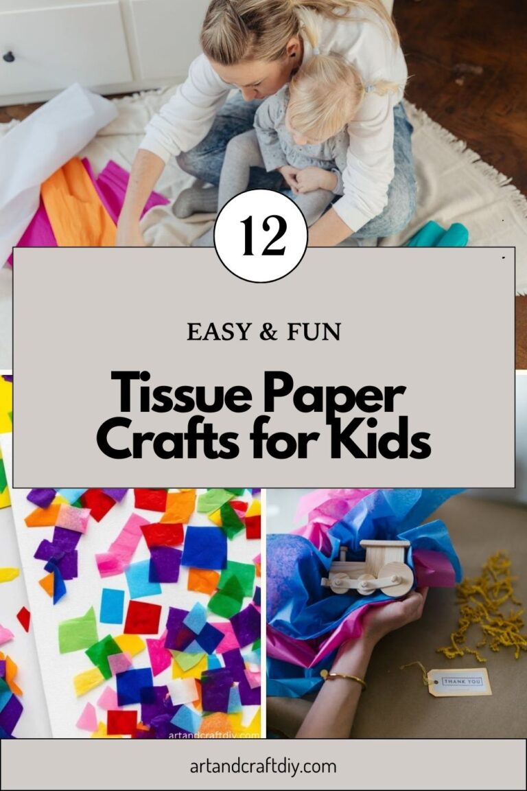 Easy & Fun Tissue Paper Crafts for Kids - DIY Art and Crafts Ideas